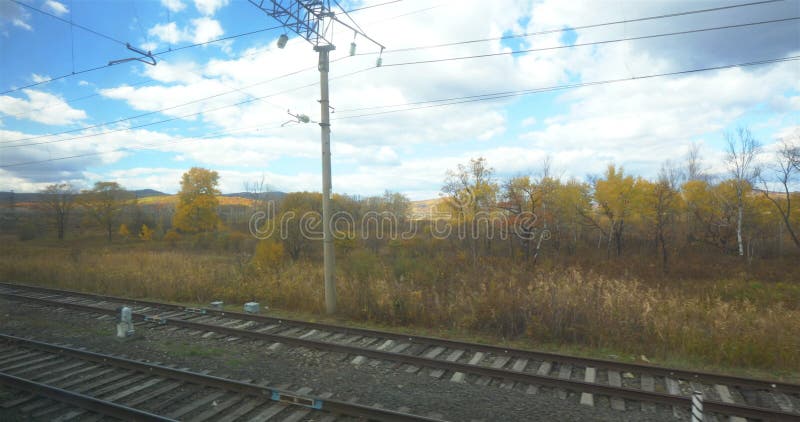 Beautiful Nature Landscape View from Trans Siberian Window, Russia ...