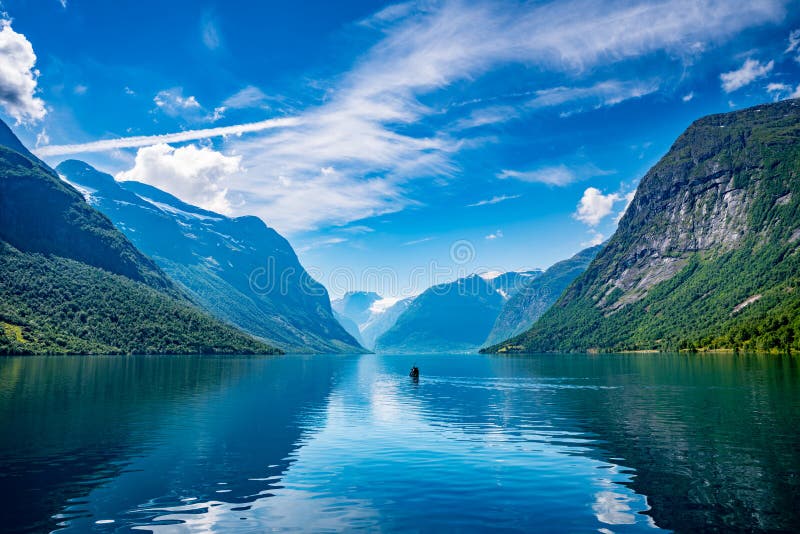 Beautiful Nature Norway Natural Landscape Stock Image - Image of nordic ...