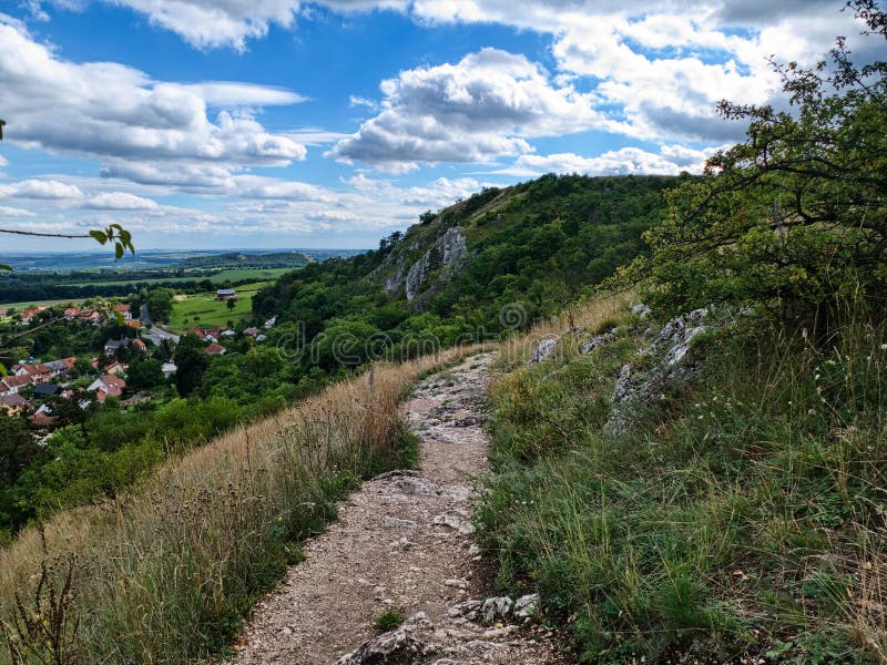 Beautiful Nature of Palava Landscape with Rock Formations Stock Photo ...