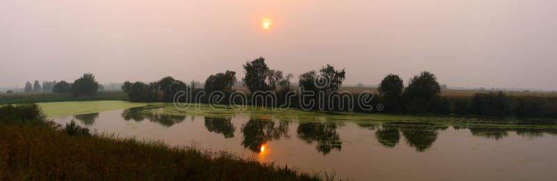 Beautiful Nature, Panoramic Scenery Stock Photo - Image of rise, clouds ...