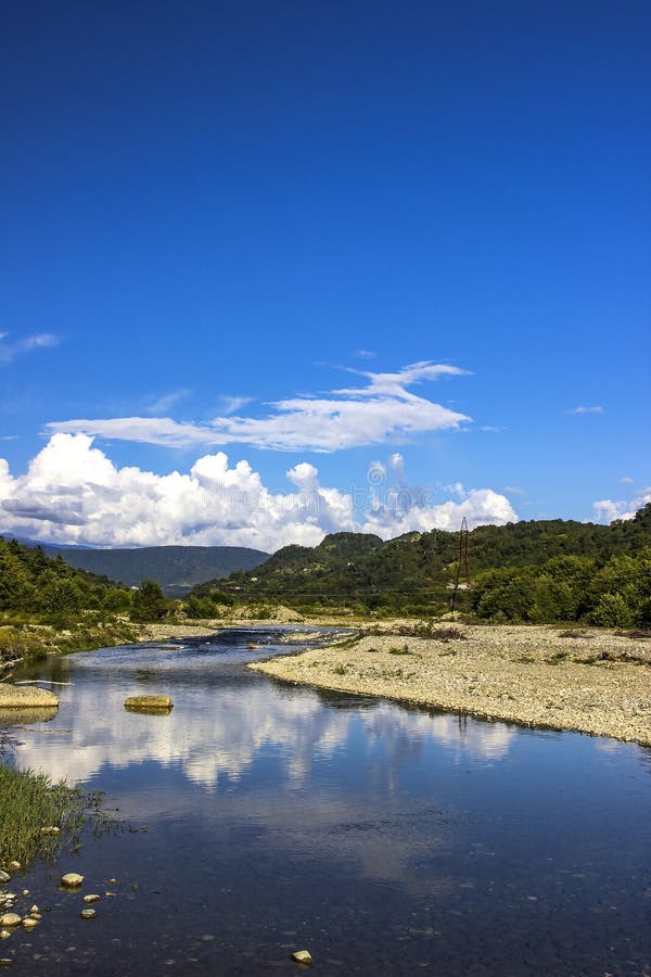 Machara river stock image. Image of abkhazia, gupsky - 101757609