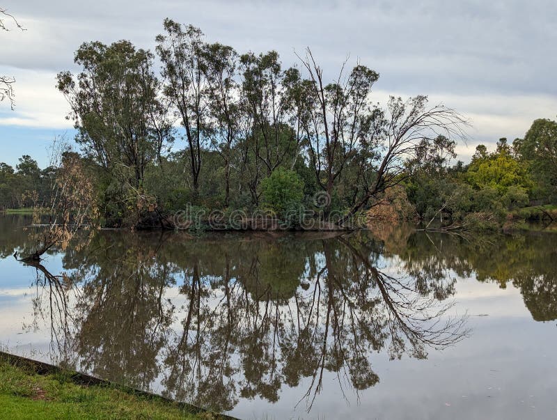 Beautiful Nature Shadows on River. Nice View in the World . Stock Photo ...