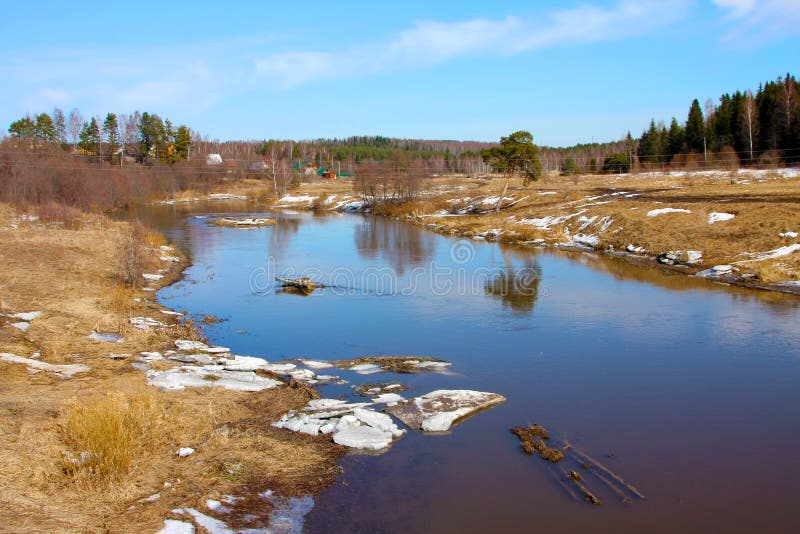 Beautiful Nature, Spring. River Stock Photo - Image of outdoor, russian ...
