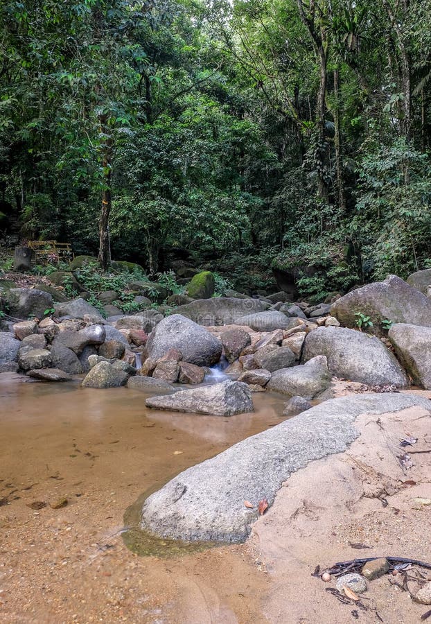 Beautiful Nature View of Stream at Kuala Dipang Perak Stock Photo ...