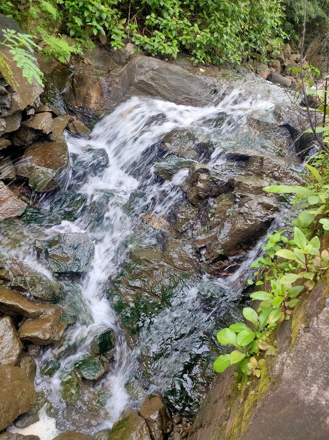 The Beautiful Nature Water Falling Stock Photo - Image of falling ...