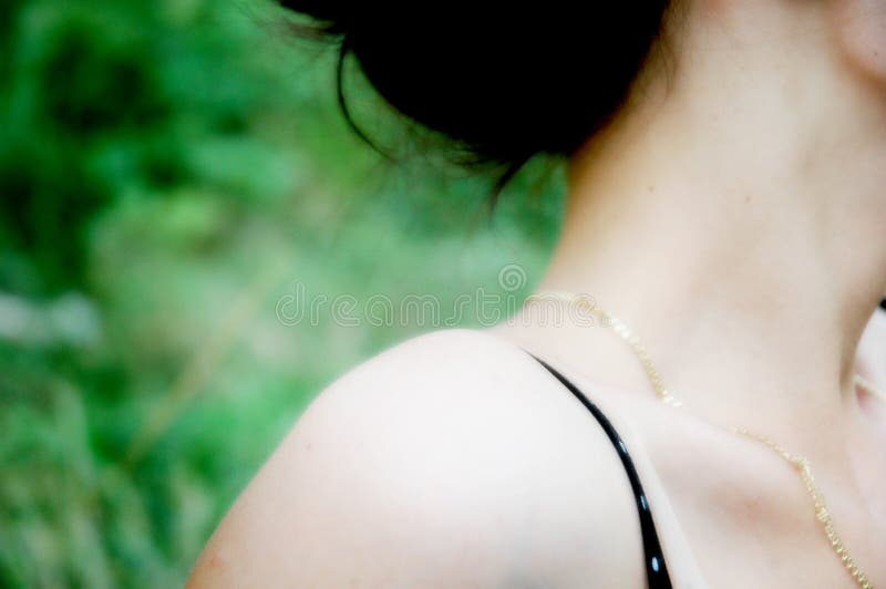 A beautiful neck. stock photo. Image of lifestyle, shadow - 1744362