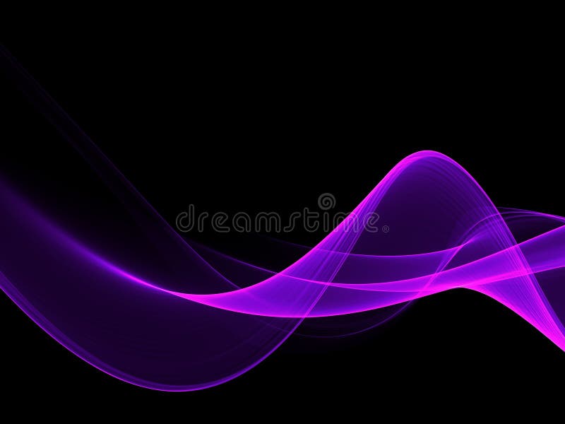 Neon Purple Glowing Wave, Magic Energy and Light Motion Background ...