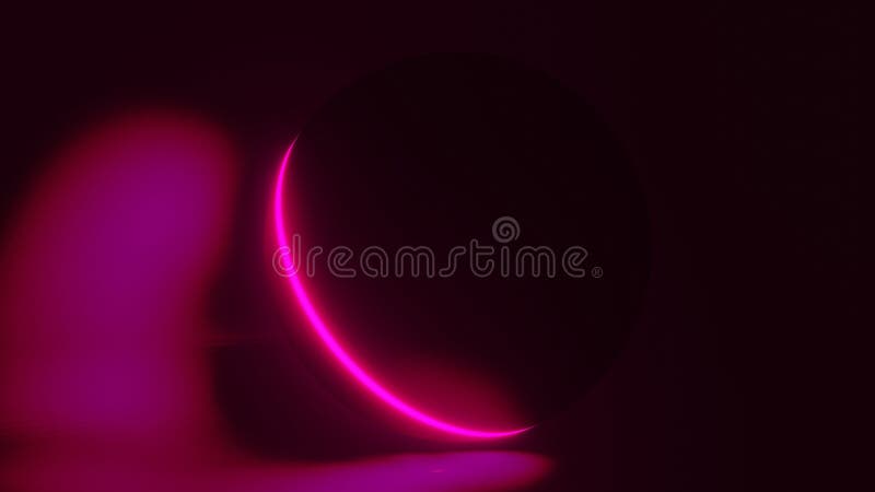 Beautiful Neon Sphere. Abstract Dynamic Background. Gradient Lightning ...