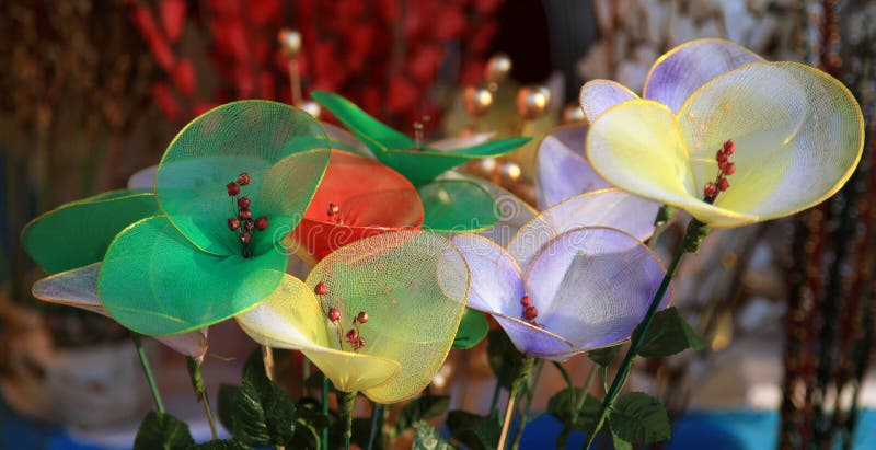 Beautiful net flowers stock image. Image of life, closeup - 16742689