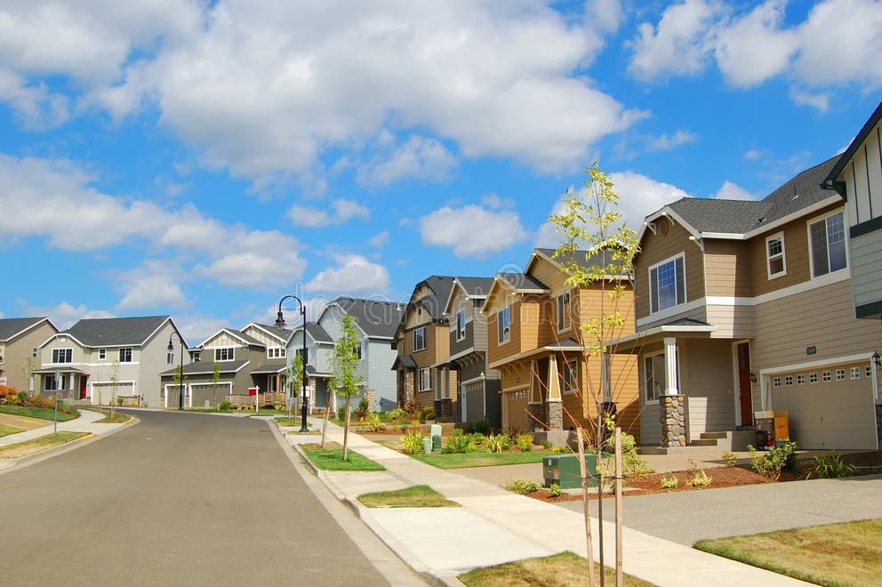 Beautiful New Homes stock photo. Image of friendly, america - 16711244