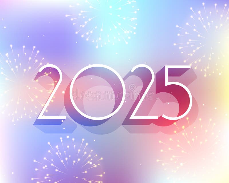 Beautiful 2025 New Year Celebration Background with Text Space Stock ...