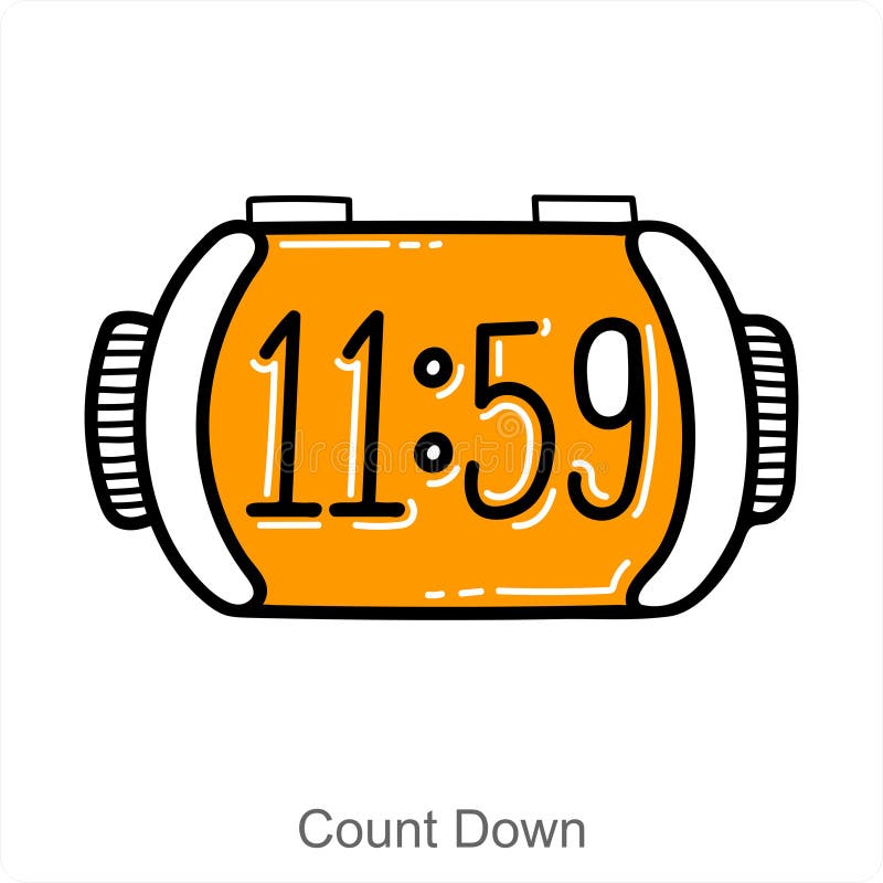 Count Down stock vector. Illustration of year, party - 264878028