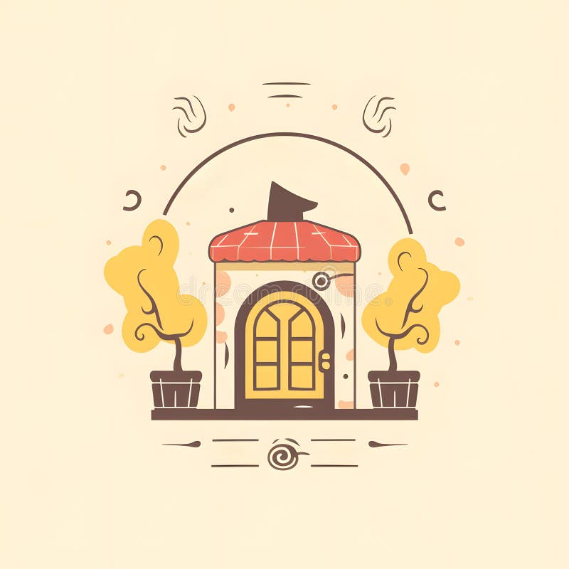 Beautiful Nice Logo Restaurant. Stock Illustration - Illustration of ...