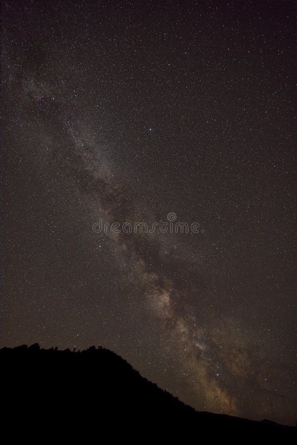 Beautiful Night Landscape with the Milky Way Editorial Stock Image ...