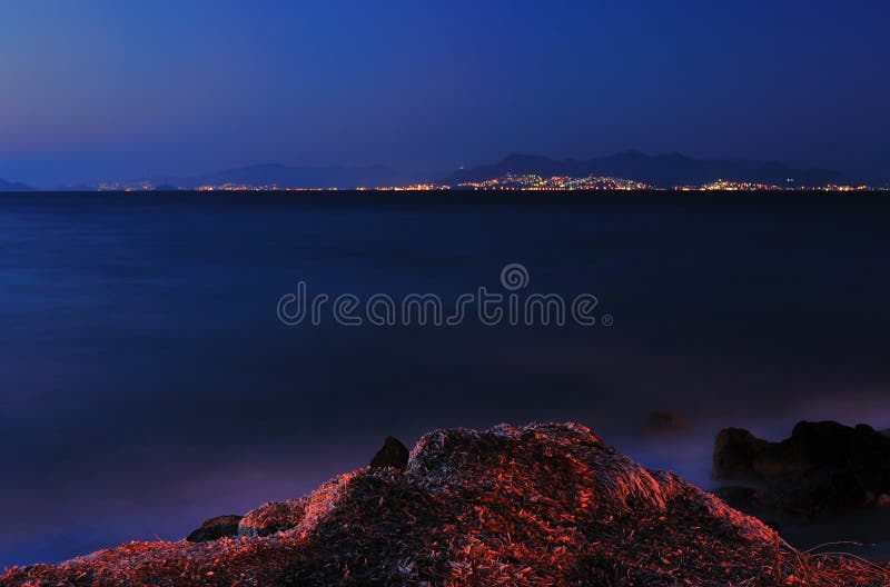 Beautiful night scenery stock photo. Image of deep, skyline - 16074742