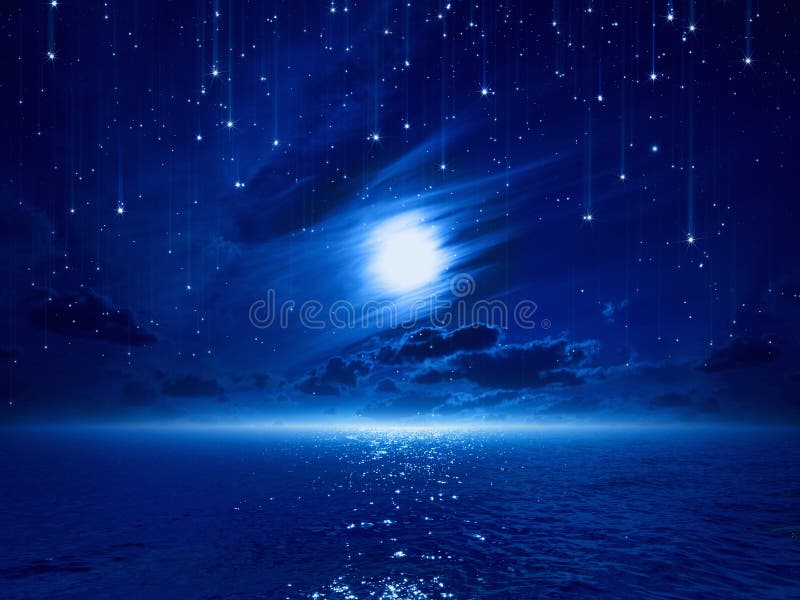 Beautiful night stock image. Image of moonlight, dream - 36722343