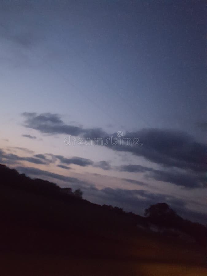 The Beautiful Night Sun Set Stock Photo - Image of night, beautiful ...