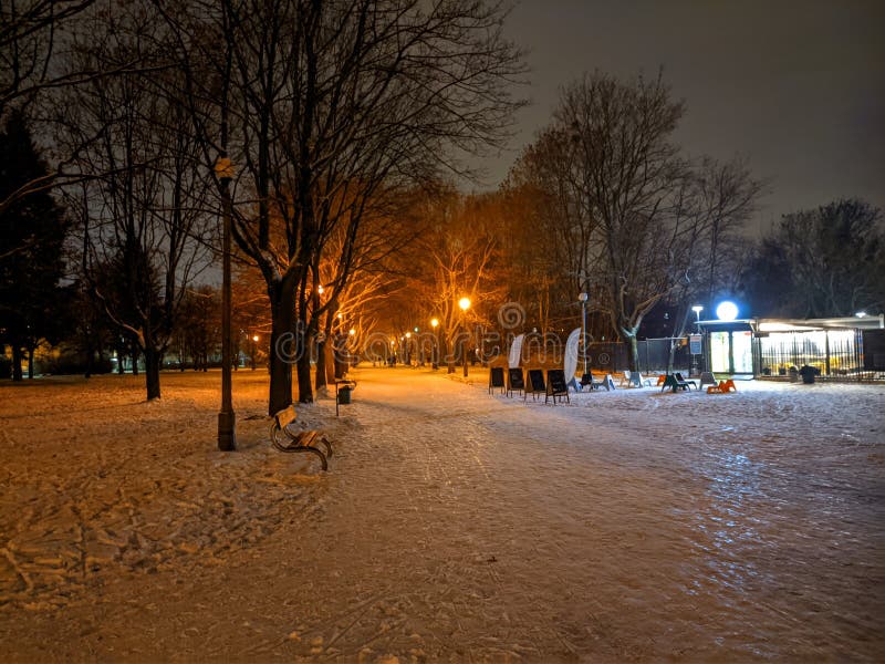 Beautiful Night Time Photo Session Stock Photo - Image of street, scene ...