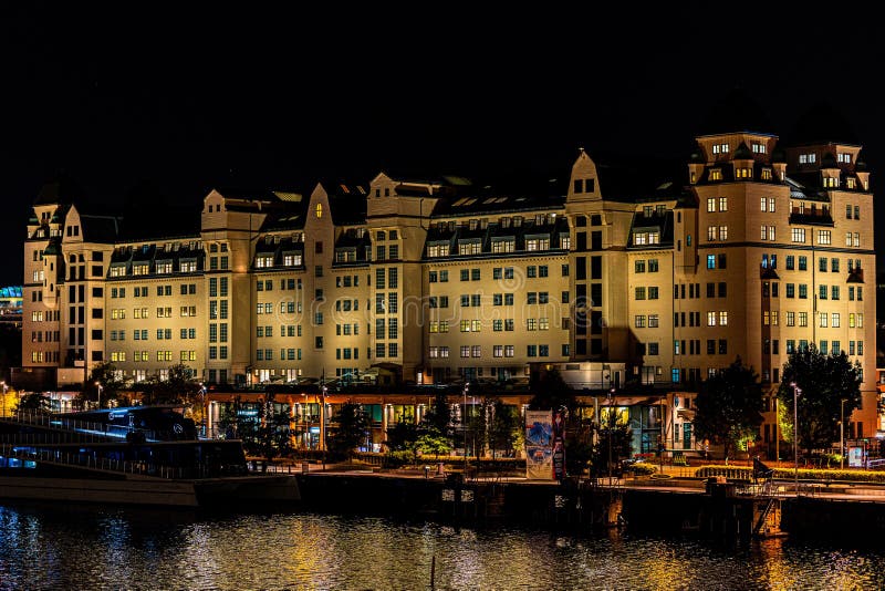 Beautiful Night View of Oslo City Editorial Stock Image - Image of ...