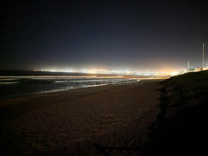 Beautiful Nighttime in Hartenbos Mosselbay Stock Image - Image of ...