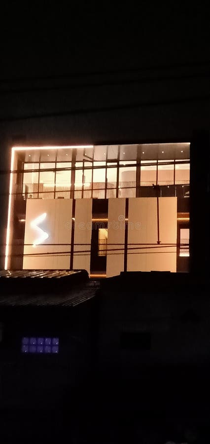 Beautiful Nighttime Photo of the Building Stock Photo - Image of ...