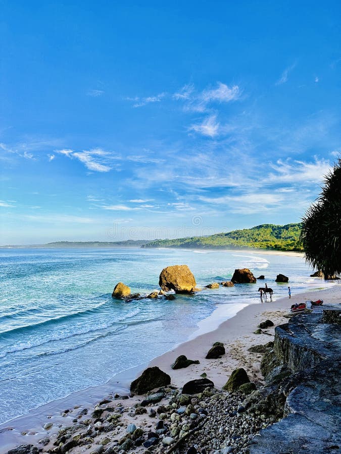 Beautiful Nihiwatu Beach in Sumba Stock Image - Image of nihiwatu ...
