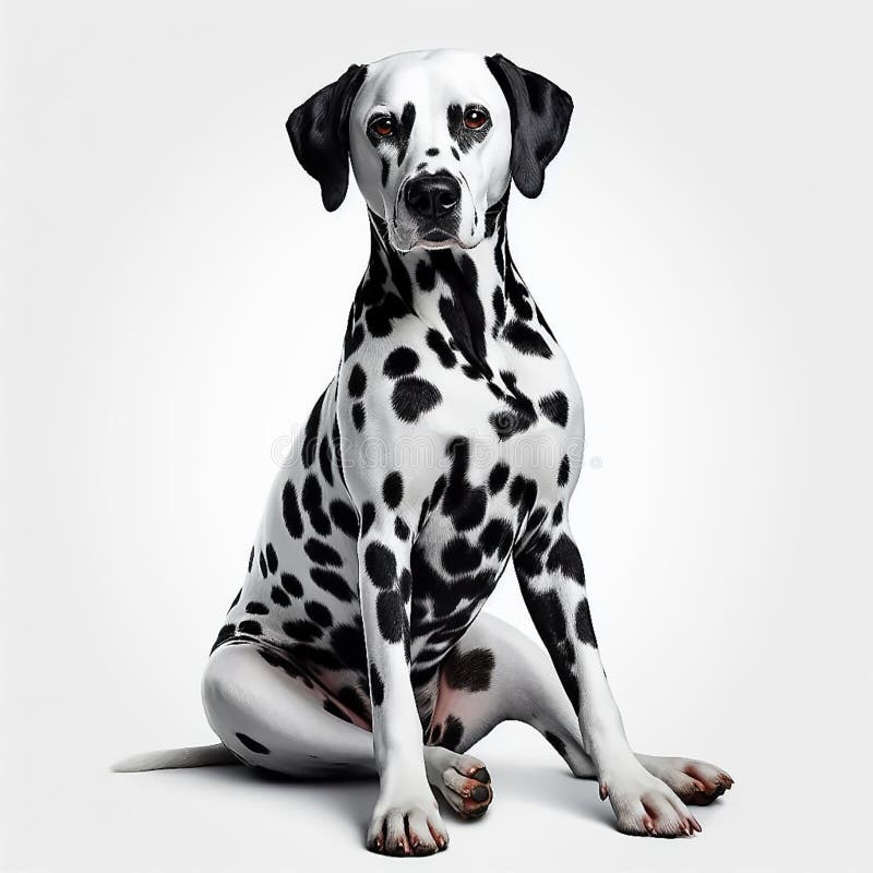 Beautiful and Noble Dalmatian Dog, in a Close-up Pose on Display ...