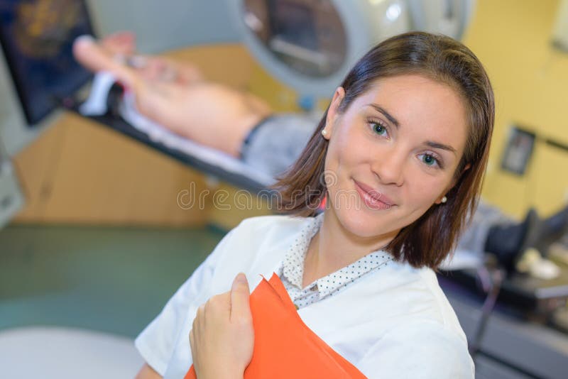 Beautiful Nurse Posing at Work Stock Image - Image of attractive, care ...