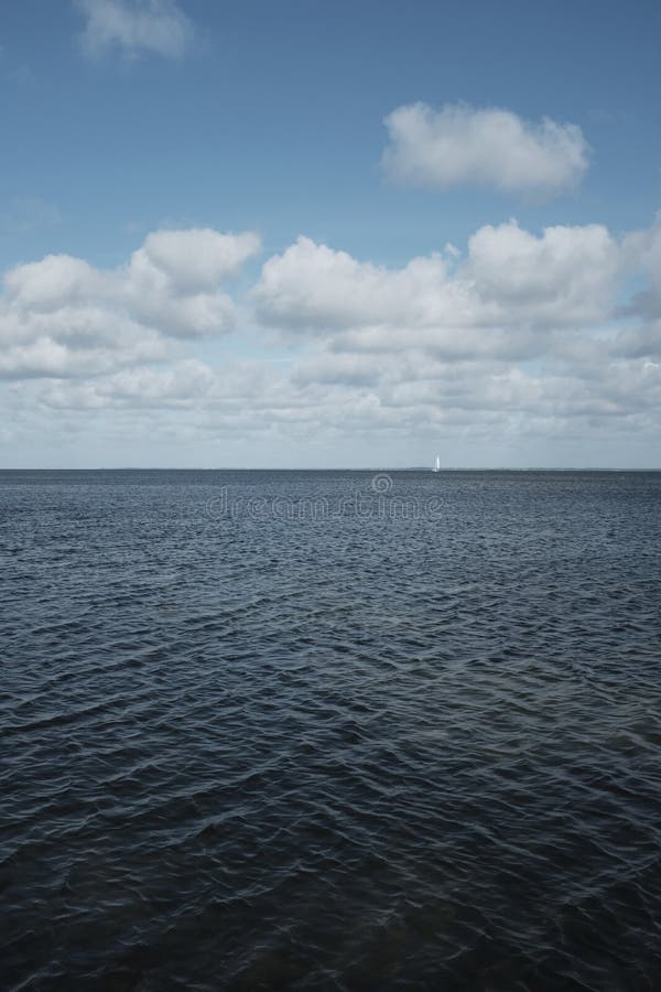 The Beautiful Ocean with Amazing Cloudy Sky Stock Image - Image of dusk ...