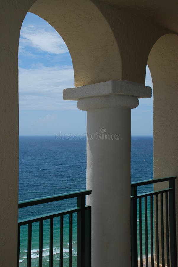 View of Ocean Under Arch stock photo. Image of estate - 2895204