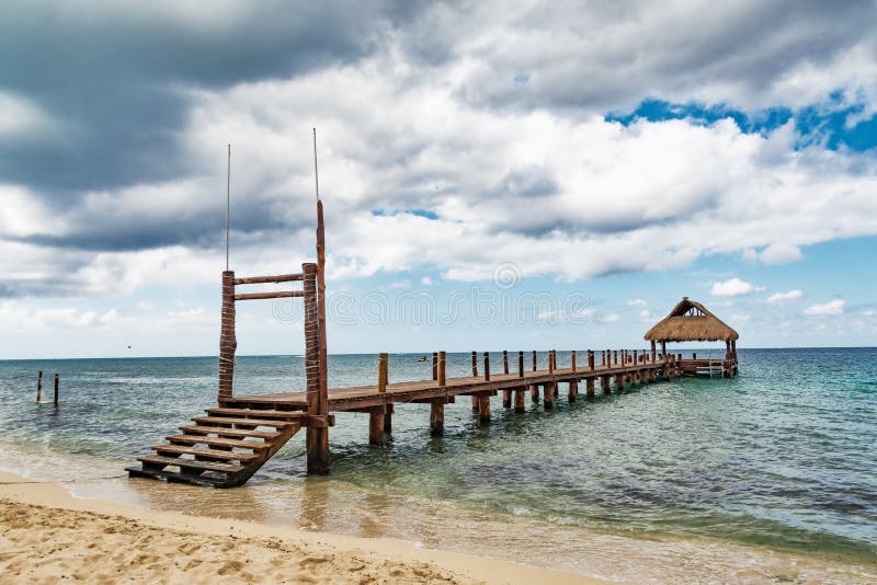 Beautiful Dock On The Ocean Stock Photo - Image of calm, dock: 47594238