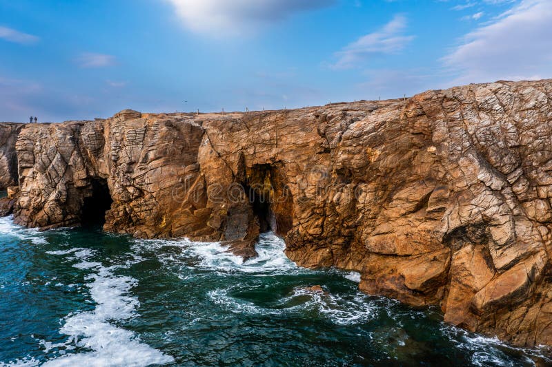 Beautiful Ocean Landscape from a Drone. View of the Ocean, Rocks and ...