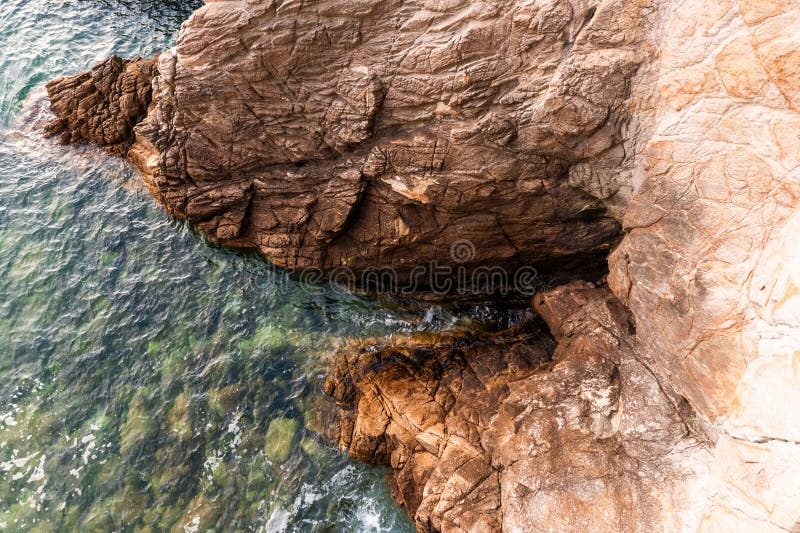 Beautiful Ocean Landscape from a Drone. View of the Ocean, Rocks and ...