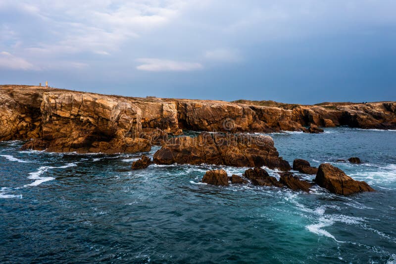 Beautiful Ocean Landscape from a Drone. View of the Ocean, Rocks and ...
