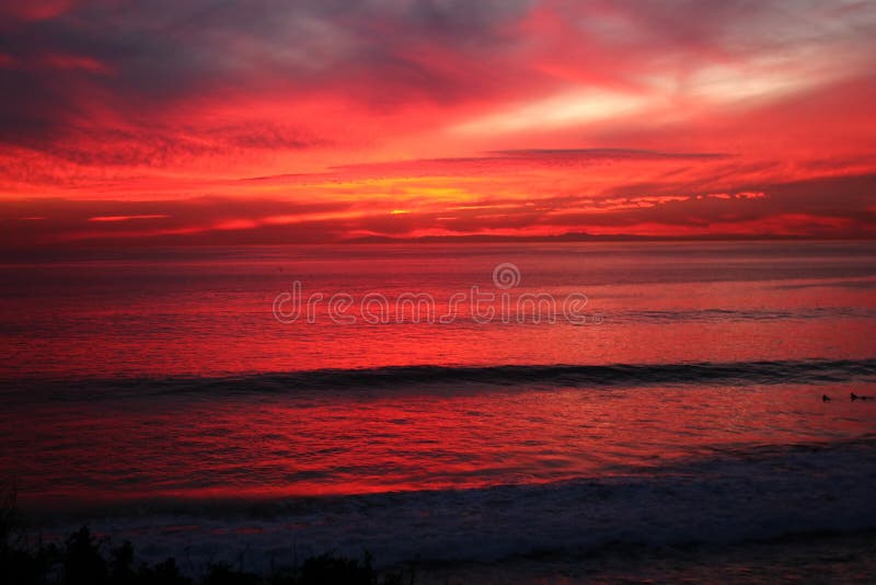 Beautiful ocean sunset stock photo. Image of open, horizon - 13204240