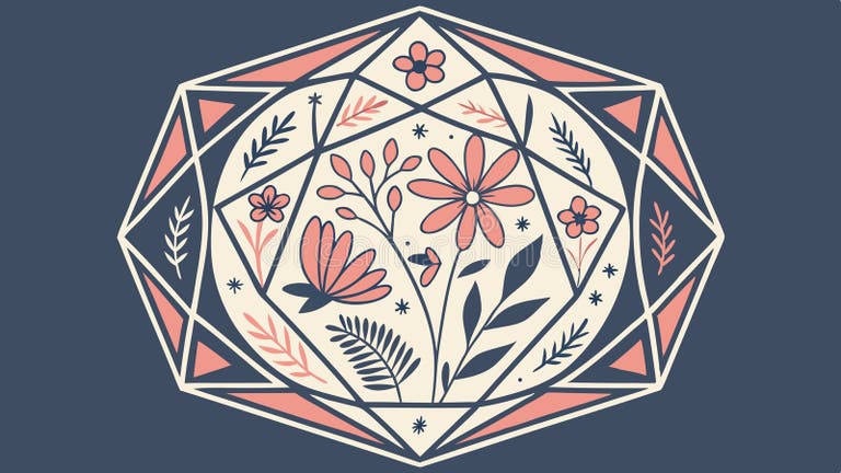 Beautiful Octagonal Floral Mandala Pattern, Vector Design Generative AI ...