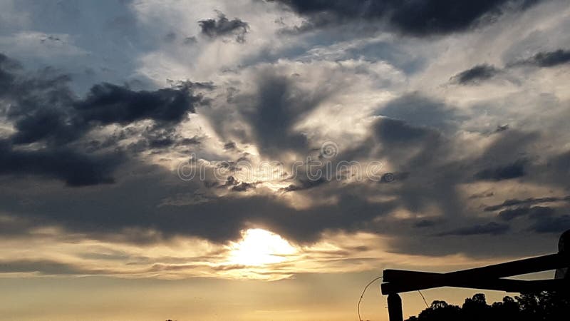 Beautiful October Farm Sunset Stock Photo - Image of nature, sunset ...