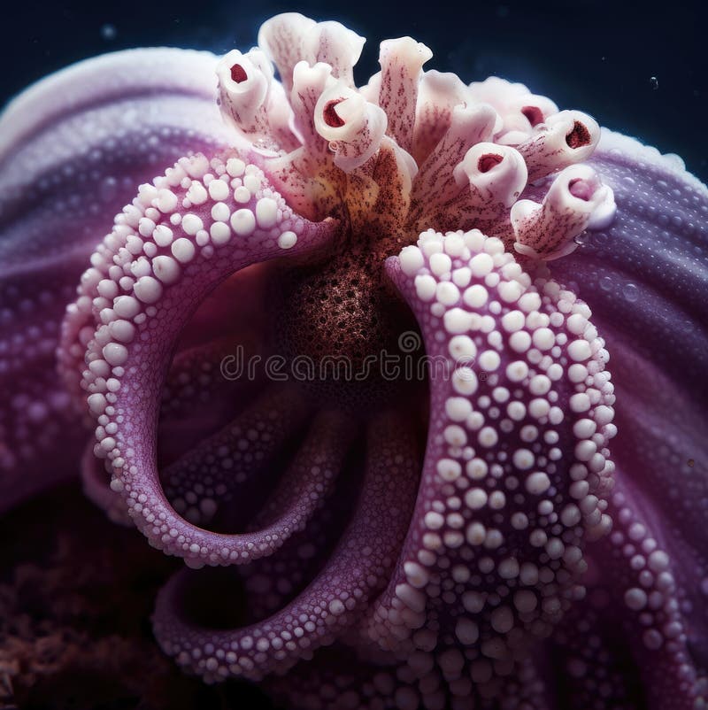 A Beautiful Octopus Silently Gliding Across the Reef with Outstreched ...