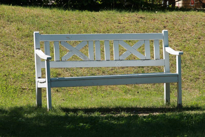 Beautiful old bench stock photo. Image of chair, grass - 265000260