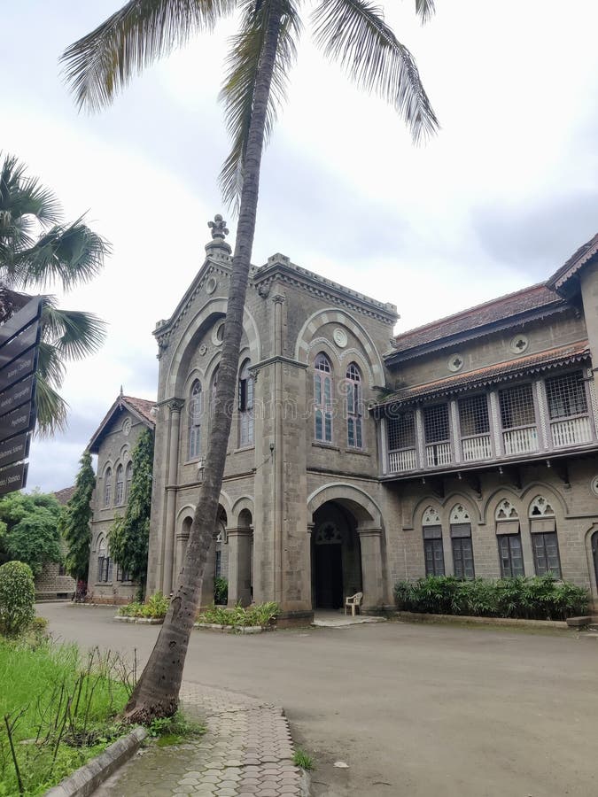 A Beautiful Old Building of College in India Greek Architecture Stock ...