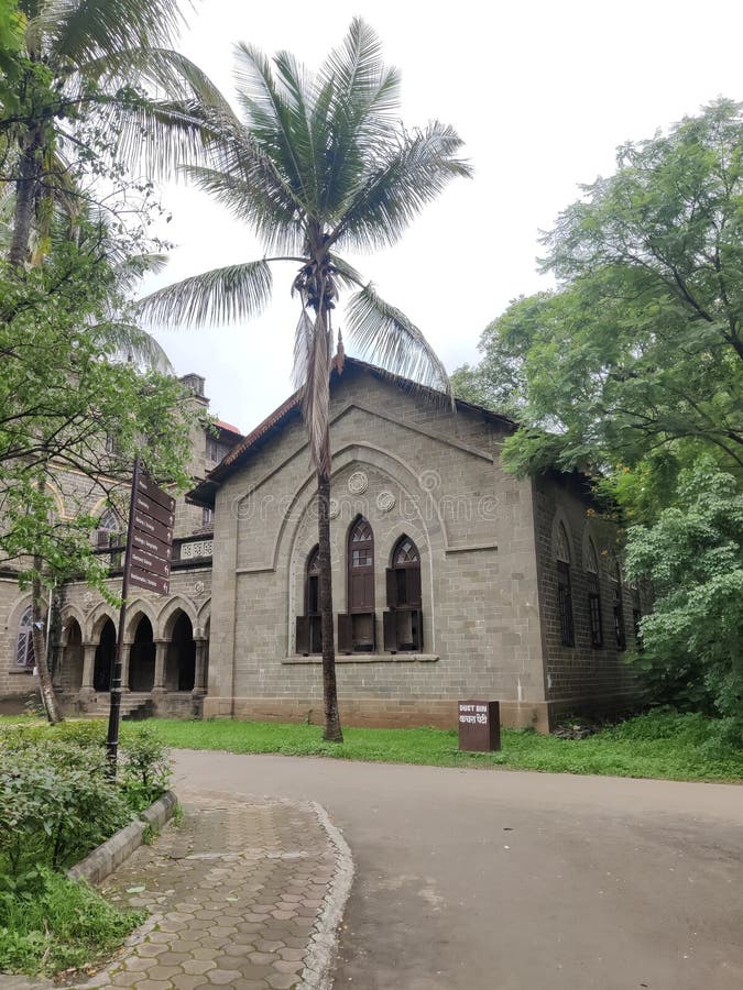A Beautiful Old Building of College in India Greek Architecture Stock ...