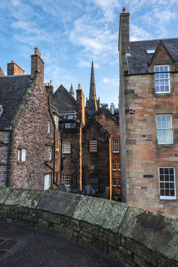 Beautiful Old Buildings in Edinburgh Scotland Stock Image - Image of ...