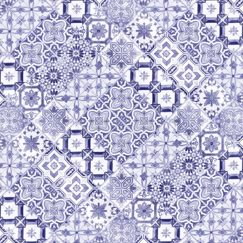 Beautiful Old Ceramic Tiles Patterns in the Park Public. Stock Photo ...