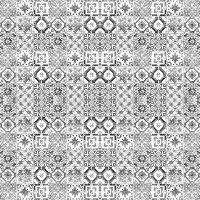 Beautiful Old Ceramic Tiles Patterns in the Park Public. Stock ...