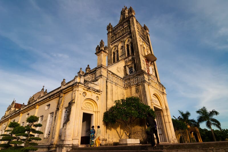 Beautiful Old Church in Vietnam Editorial Stock Photo - Image of ...
