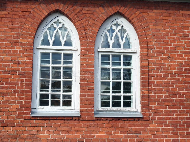 Beautiful Old Church Window, Lithuania Stock Image - Image of nice ...