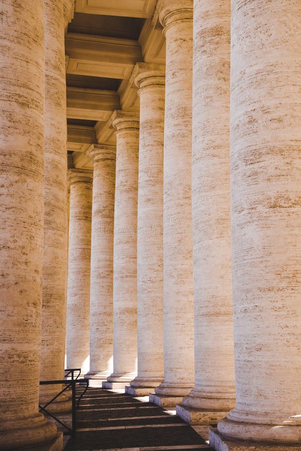 Beautiful old columns stock photo. Image of culture - 120657726