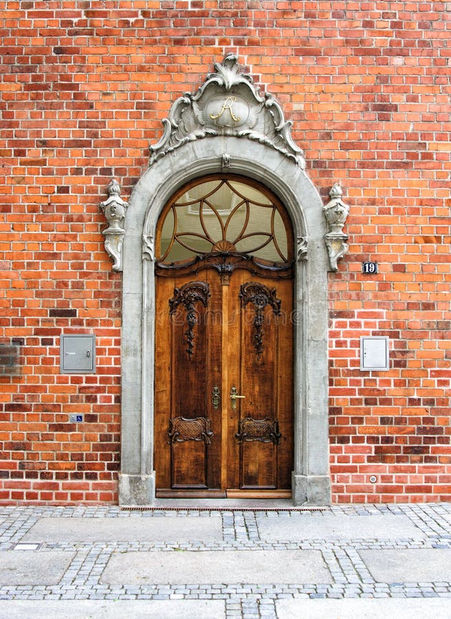 Beautiful old door stock photo. Image of classic, decoration - 74111220