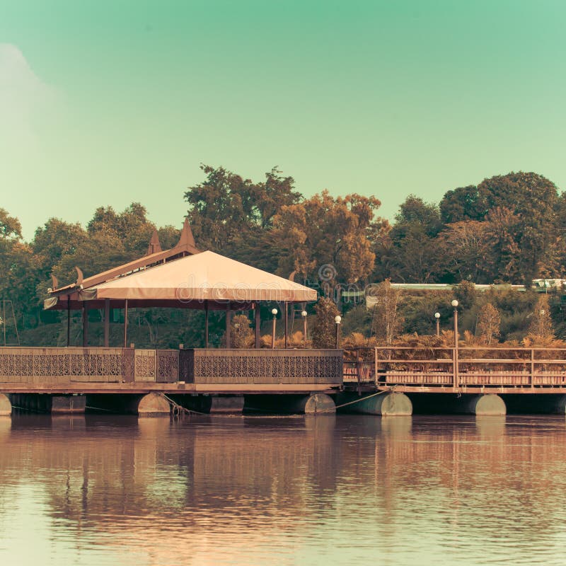 Beautiful Old Home Raft. River Side Stock Photo - Image of beautiful ...