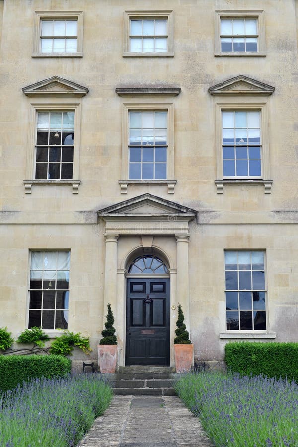 Beautiful Old House and Garden Stock Photo - Image of building, british ...